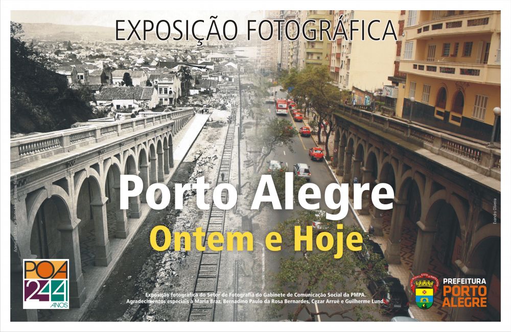 Exposição fotográfica Porto Alegre: Ontem e hoje